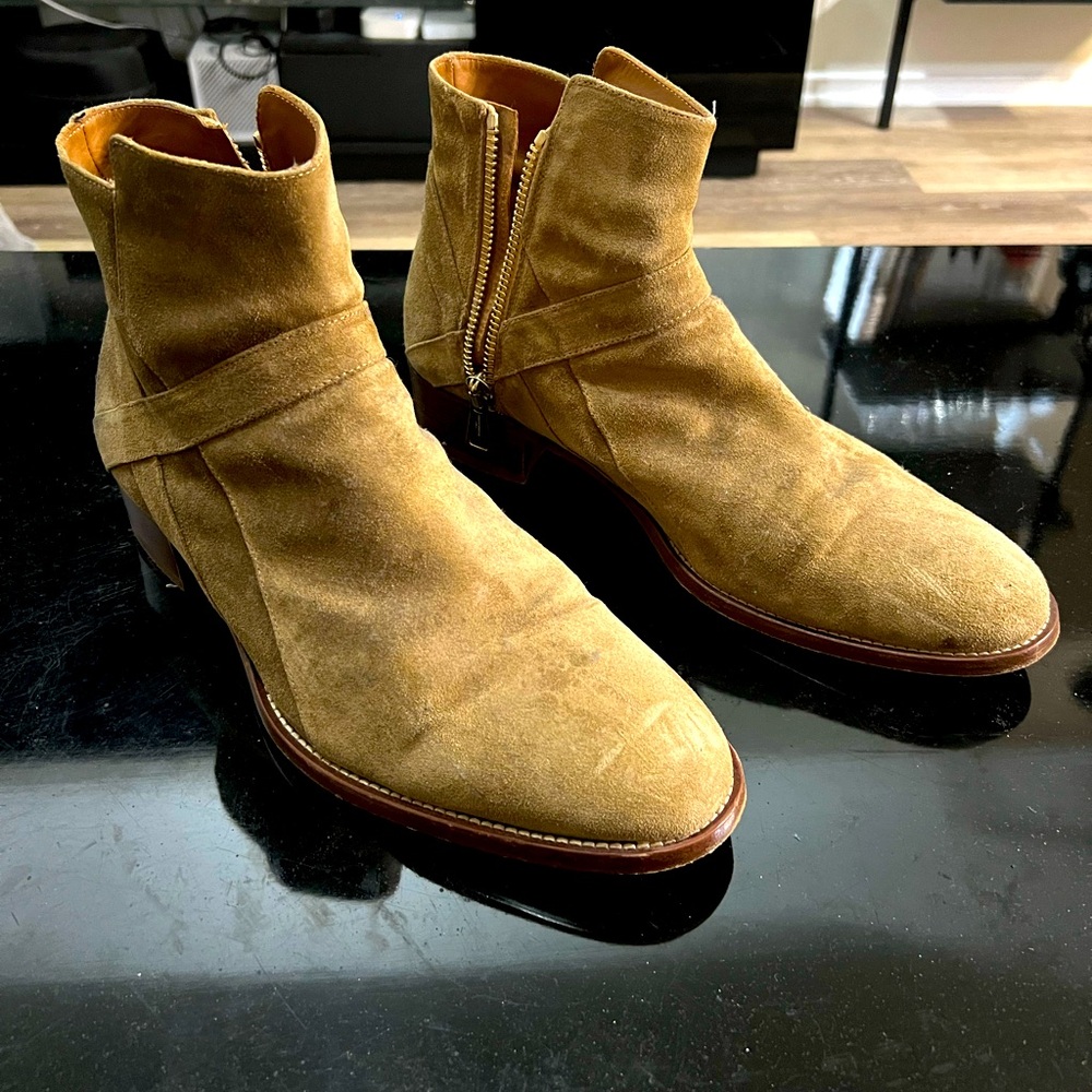 Brown Grand Voyage Italian Leather Boots - Gem